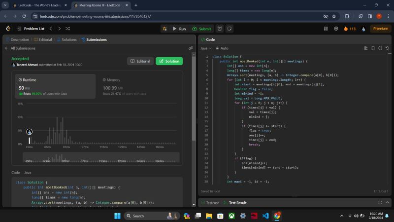 Tanzeel Ahmad on LinkedIn: #365daysofcode #leetcode #codeeveryday Tanzeel Ahmad on LinkedIn: #365daysofcode #leetcode #codeeveryday