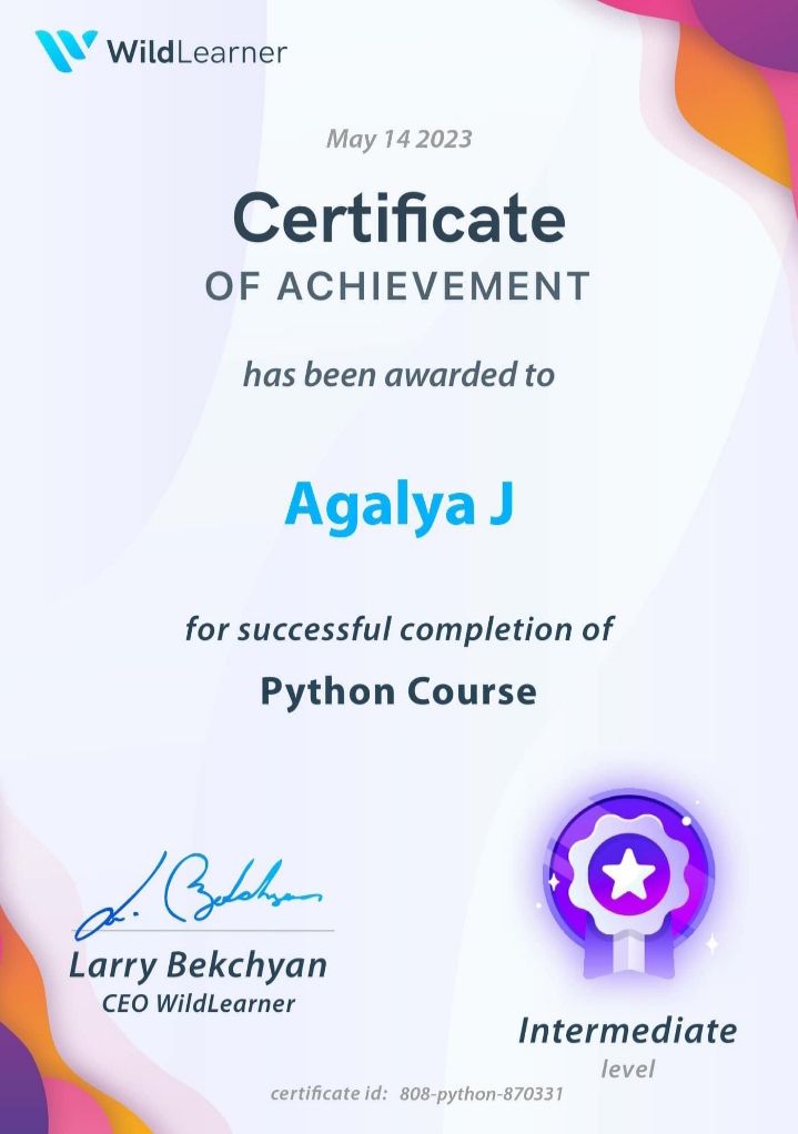 Agalya J posted on LinkedIn Agalya J posted on LinkedIn