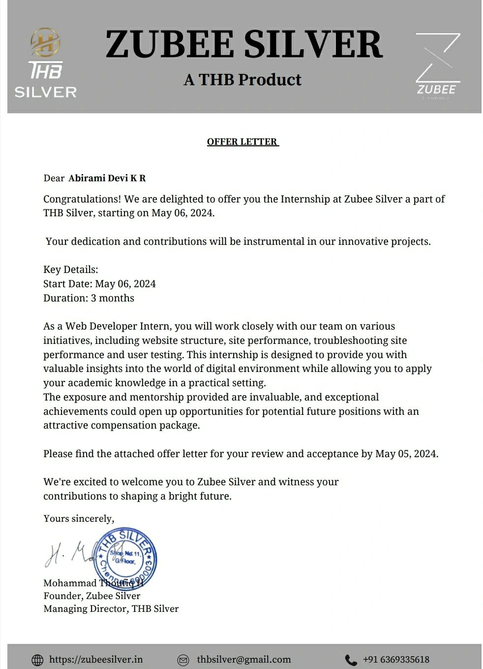 Abirami Devi K R on LinkedIn: #webdevelopment #intern Abirami Devi K R on LinkedIn: #webdevelopment #intern
