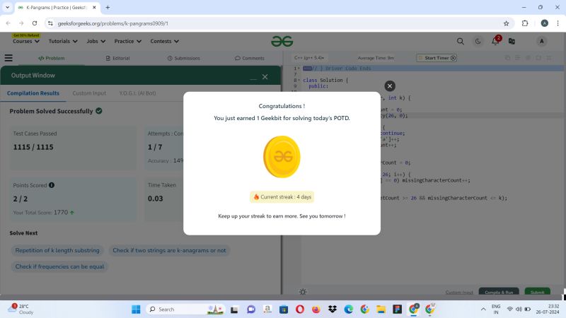 Ankit Maji on LinkedIn: #geekstreak2024 #gfg Ankit Maji on LinkedIn: #geekstreak2024 #gfg
