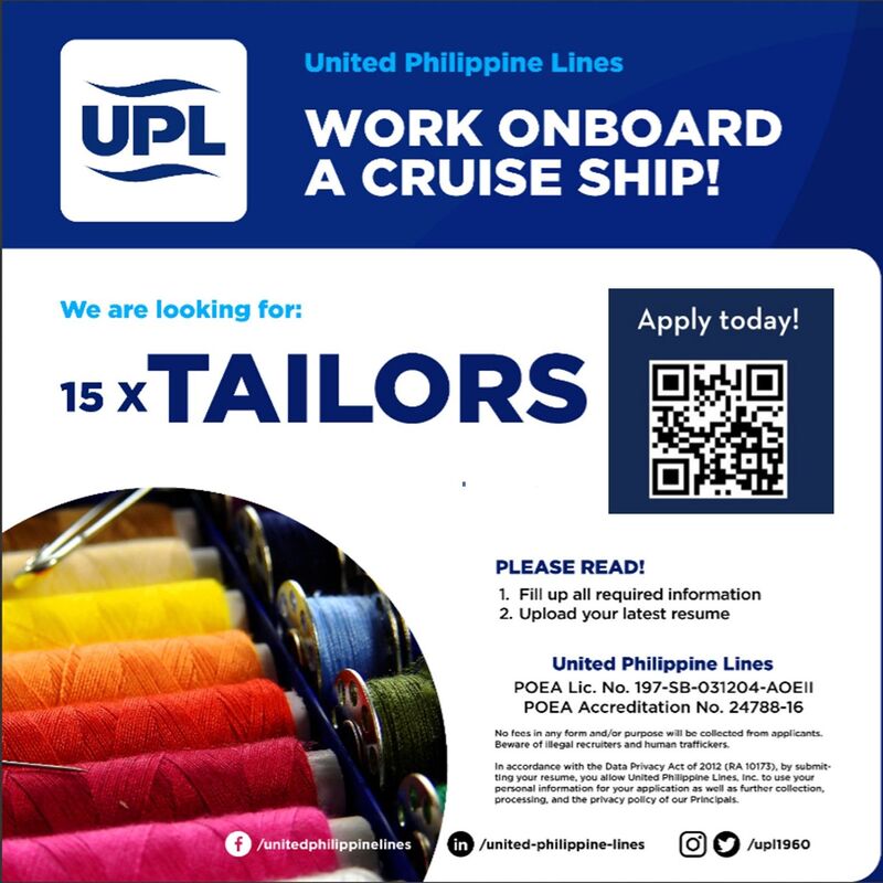 UNITED PHILIPPINE LINES, INC. (UPL Recruitment) on LinkedIn: UNITED ... UNITED PHILIPPINE LINES, INC. (UPL Recruitment) on LinkedIn: UNITED ...