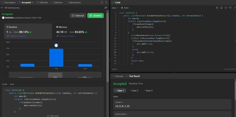 Nandika M on LinkedIn: Day 32/50 days of LeetCode challenge-Greatest no ... Nandika M on LinkedIn: Day 32/50 days of LeetCode challenge-Greatest no ...