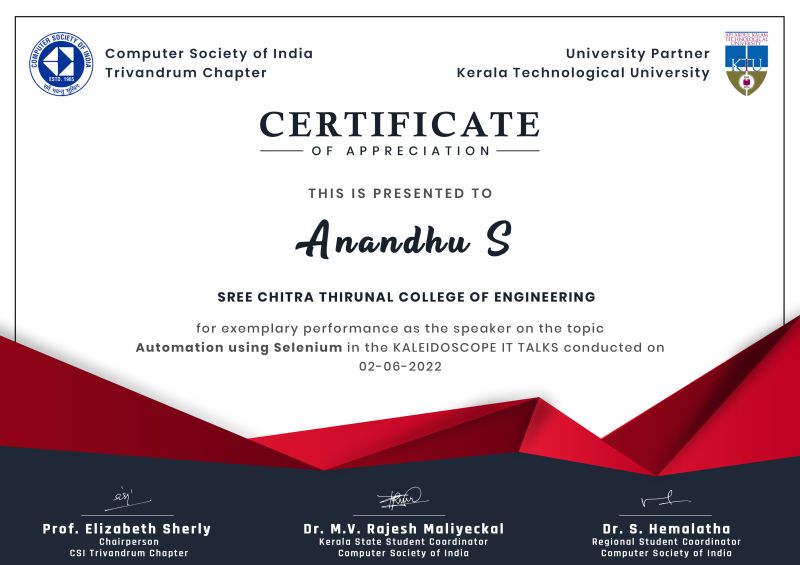 Anandhu S on LinkedIn: #talks #python #selenium #automation Anandhu S on LinkedIn: #talks #python #selenium #automation