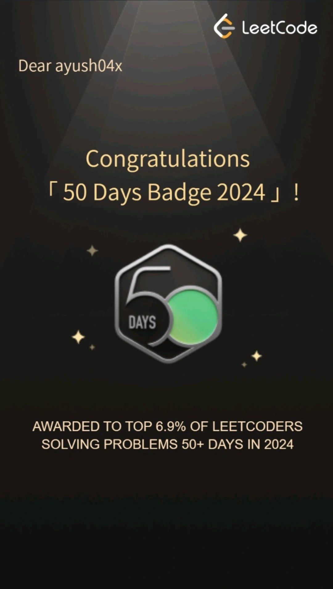 Ayush kumar on LinkedIn: #leetcode #coding #continuouslearning #milestone Ayush kumar on LinkedIn: #leetcode #coding #continuouslearning #milestone