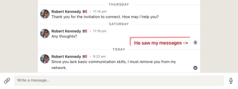 Robert Kennedy πΊπΈ on LinkedIn: You can maintain your network this way, too. Robert Kennedy πΊπΈ on LinkedIn: You can maintain your network this way, too.