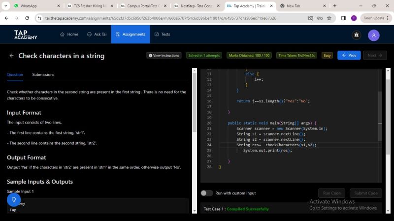 Menta Venkata Tharun on LinkedIn: #tapacademy #programmingchallenge # ... Menta Venkata Tharun on LinkedIn: #tapacademy #programmingchallenge # ...