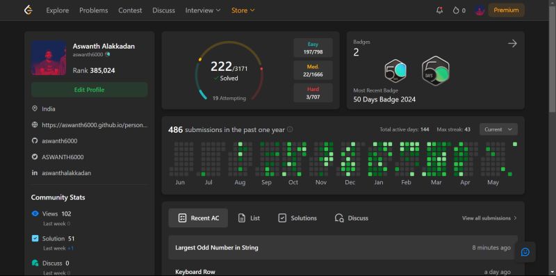 ASWANTH ALAKKADAN on LinkedIn: #leetcode #coding #programming # ... ASWANTH ALAKKADAN on LinkedIn: #leetcode #coding #programming # ...