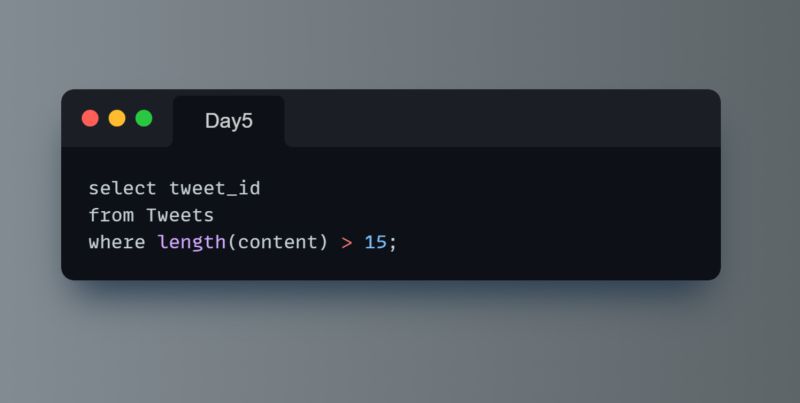 Nishant Bahakar on LinkedIn: #day5 #sql #sqldeveloper #sqlserver # ... Nishant Bahakar on LinkedIn: #day5 #sql #sqldeveloper #sqlserver # ...