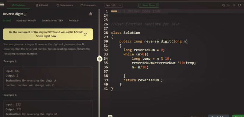Vibishraj G on LinkedIn: #reverse #codingchallenge #programming #tech # ... Vibishraj G on LinkedIn: #reverse #codingchallenge #programming #tech # ...