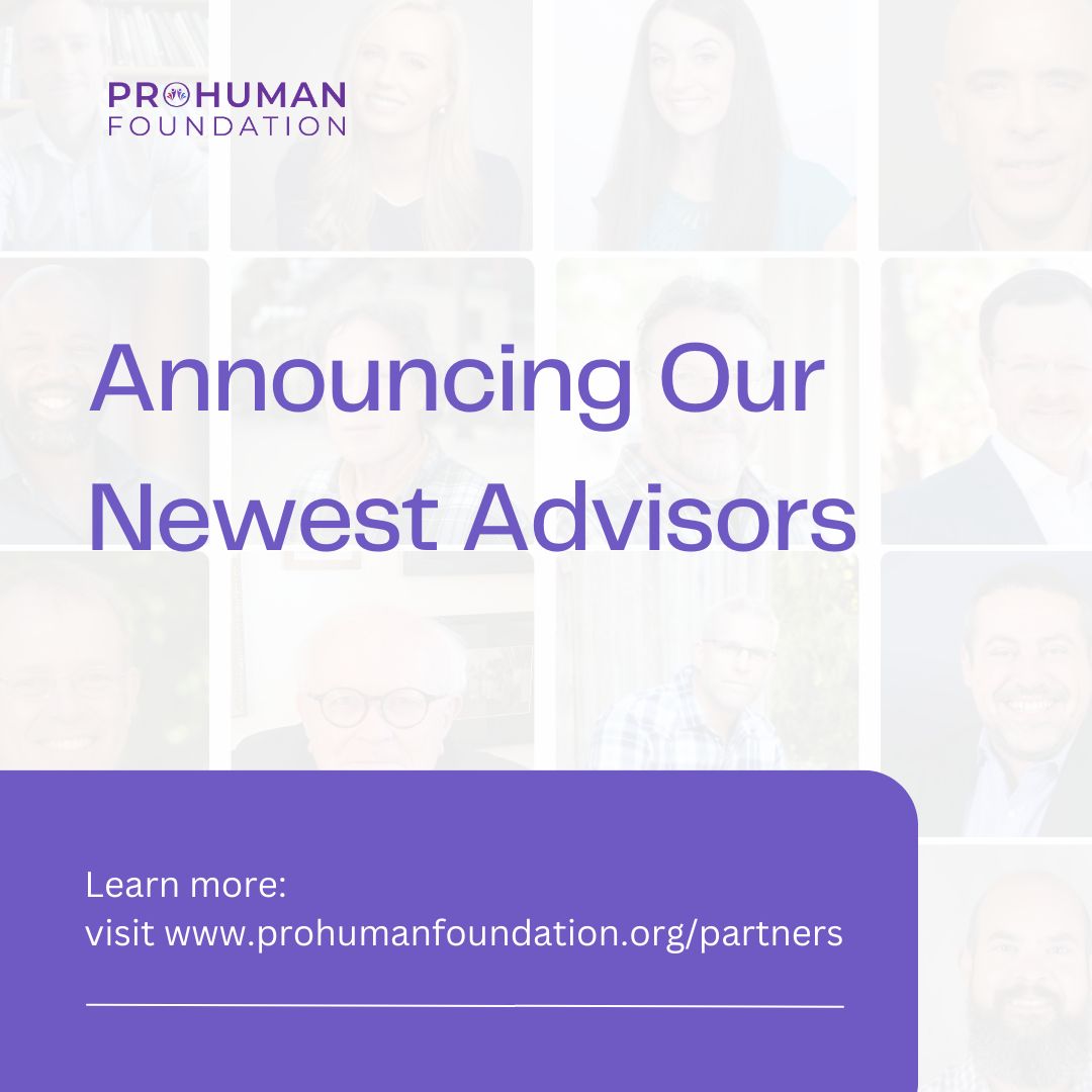 Prohuman Foundation on LinkedIn: Announcing Our Newest Advisors! We are ... Prohuman Foundation on LinkedIn: Announcing Our Newest Advisors! We are ...