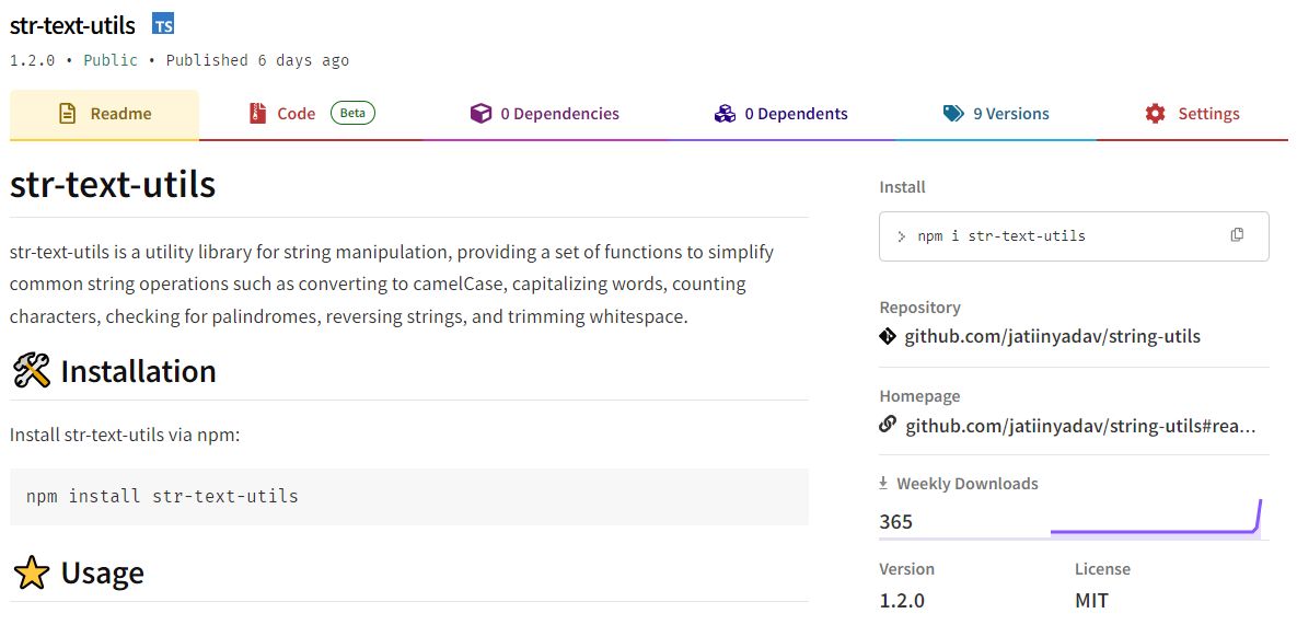 Jatin Yadav on LinkedIn: #typescript #npm #opensource Jatin Yadav on LinkedIn: #typescript #npm #opensource