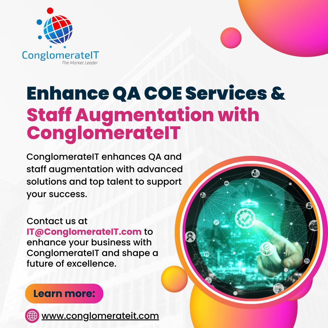 ConglomerateIT LLC on LinkedIn: #qa #staffaugmentation #qa # ... ConglomerateIT LLC on LinkedIn: #qa #staffaugmentation #qa # ...