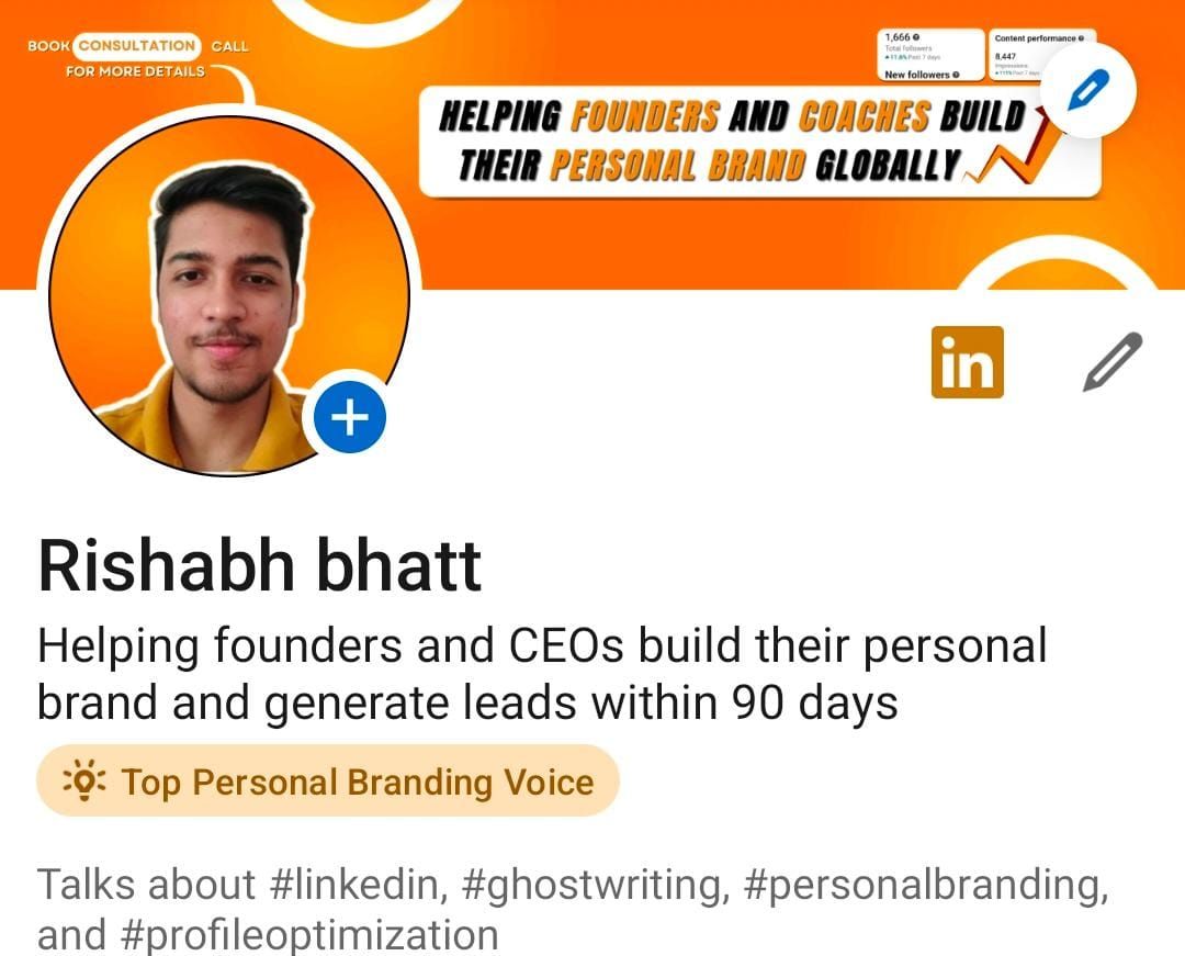 How I got top personal brand voice title in one week | Rishabh bhatt ... How I got top personal brand voice title in one week | Rishabh bhatt ...