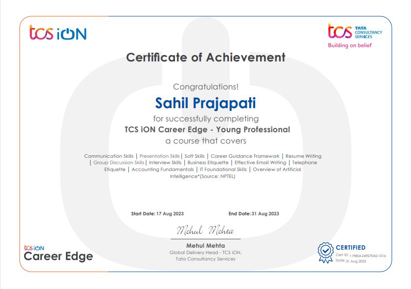 Sahil. Prajapati on LinkedIn: Hello connections!!! Excited to share ... Sahil. Prajapati on LinkedIn: Hello connections!!! Excited to share ...