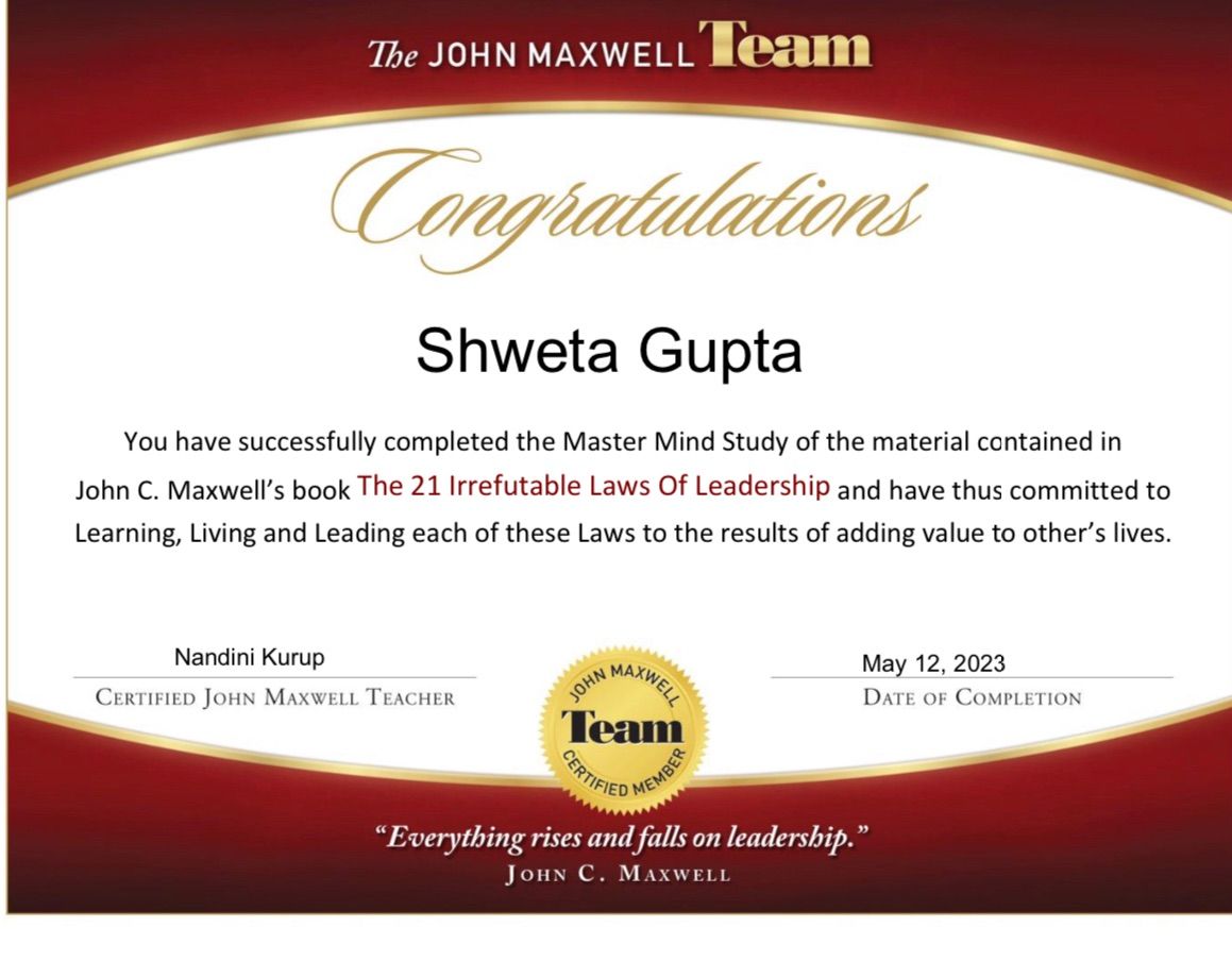 Shweta Gupta on LinkedIn: #leadership Shweta Gupta on LinkedIn: #leadership