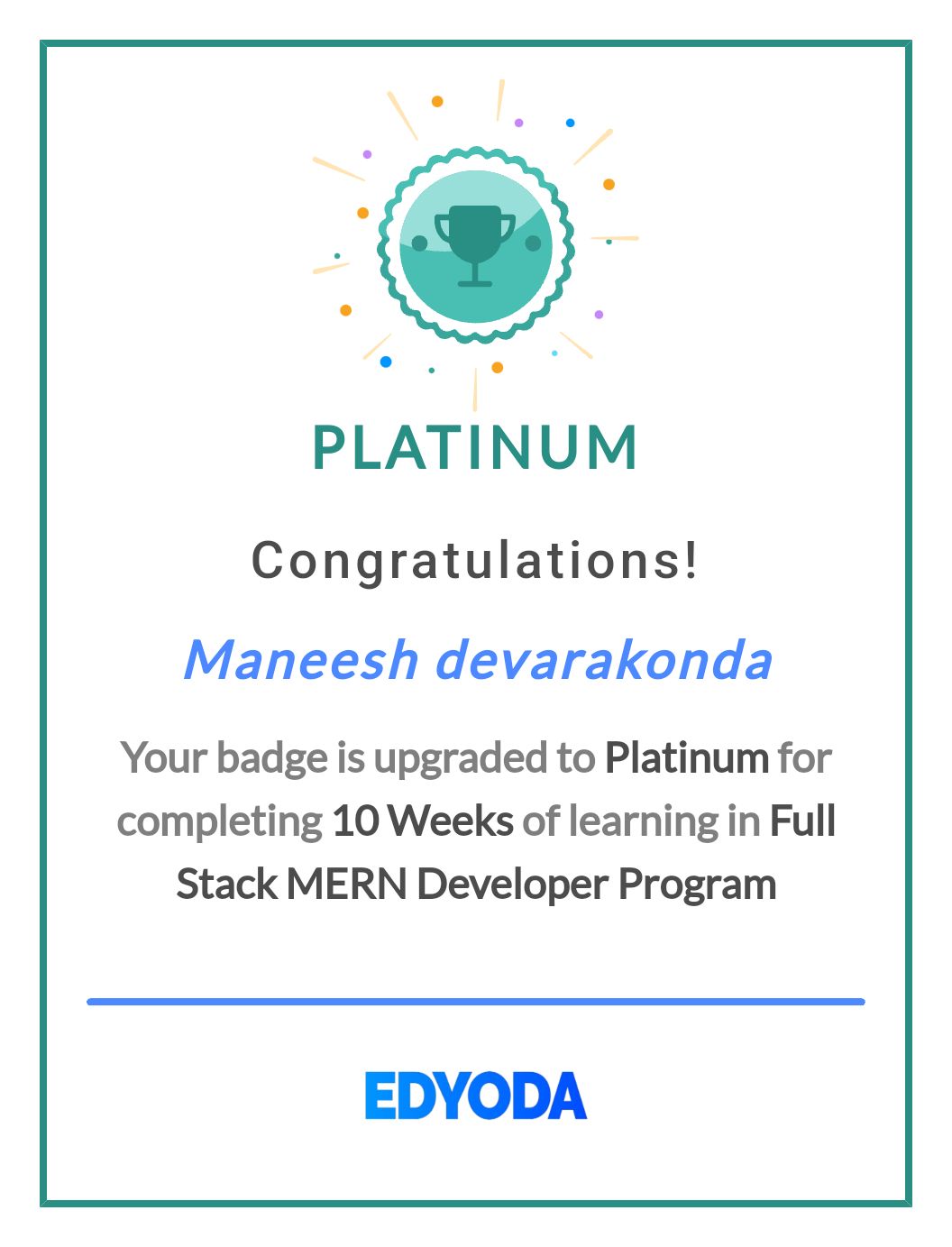 MANEESH DEVARAKONDA on LinkedIn: #mernstack #edyoda MANEESH DEVARAKONDA on LinkedIn: #mernstack #edyoda