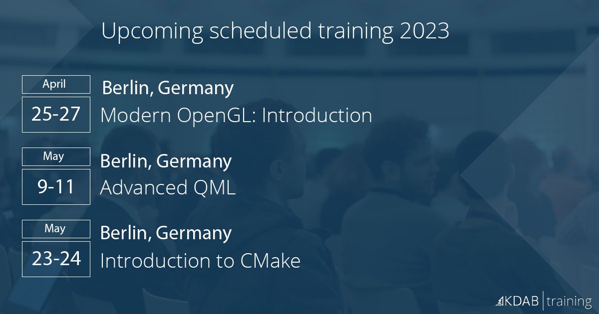 KDAB on LinkedIn: #opengl #qml #qtdev #cmake KDAB on LinkedIn: #opengl #qml #qtdev #cmake
