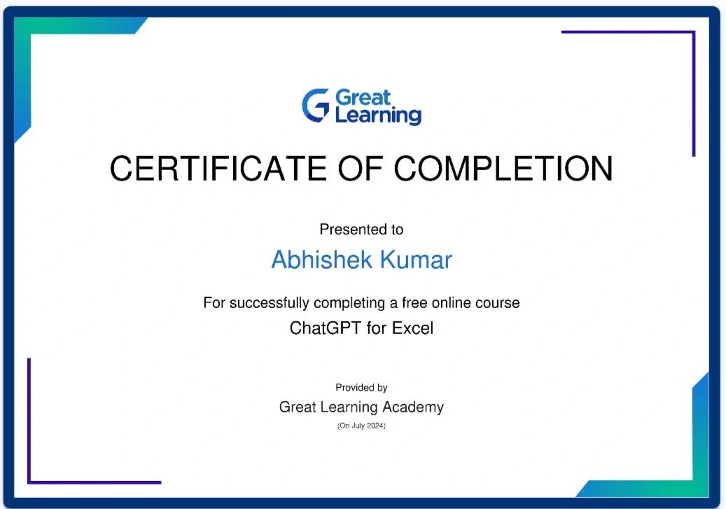 Abhishek Kumar on LinkedIn: #greatlearningacademy #greatlearning # ... Abhishek Kumar on LinkedIn: #greatlearningacademy #greatlearning # ...