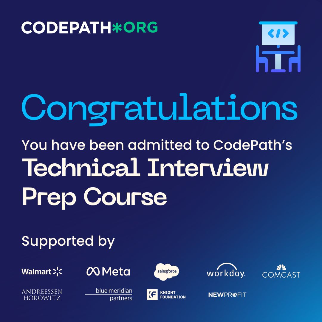 Jacob Lawson on LinkedIn: #codepath #technicalinterviewprep # ... Jacob Lawson on LinkedIn: #codepath #technicalinterviewprep # ...