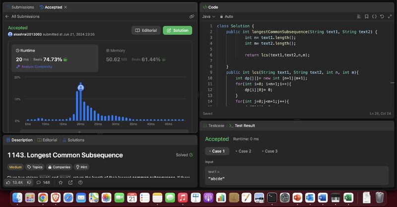 Akash Rai on LinkedIn: #day #problem_solving #lcs #dynamic_programming ... Akash Rai on LinkedIn: #day #problem_solving #lcs #dynamic_programming ...