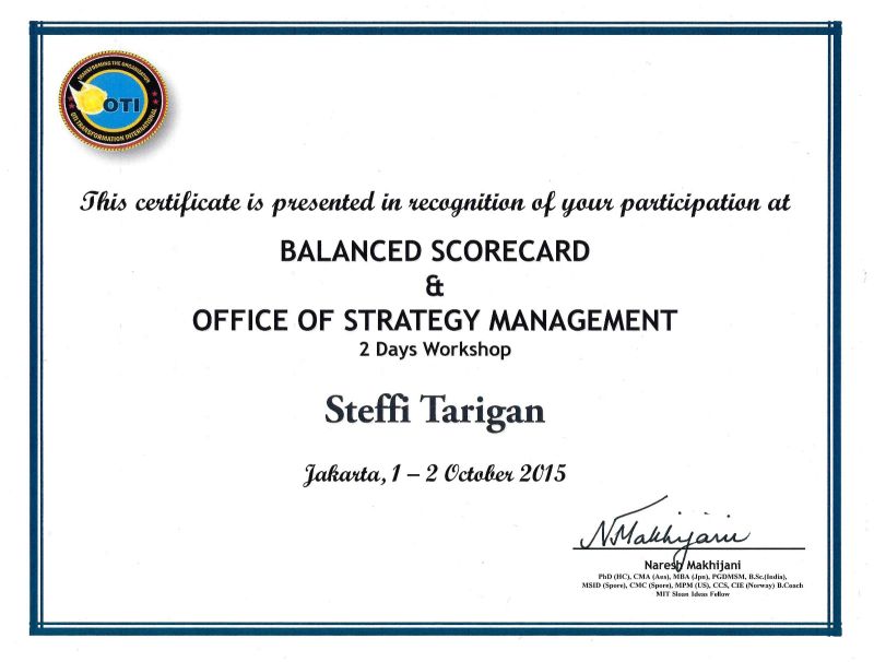 Steffi Tarigan on LinkedIn: all certificate relate to Balance scorecard Steffi Tarigan on LinkedIn: all certificate relate to Balance scorecard