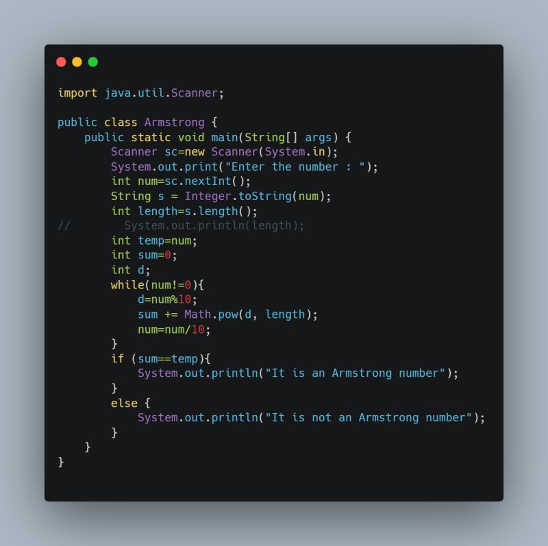 Tridib Ghosh on LinkedIn: #javaprogramming #armstrongnumber # ... Tridib Ghosh on LinkedIn: #javaprogramming #armstrongnumber # ...