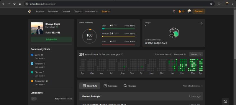 Bhavya Popli on LinkedIn: #leetcode #leetcodechallenge #dailycoding # ... Bhavya Popli on LinkedIn: #leetcode #leetcodechallenge #dailycoding # ...
