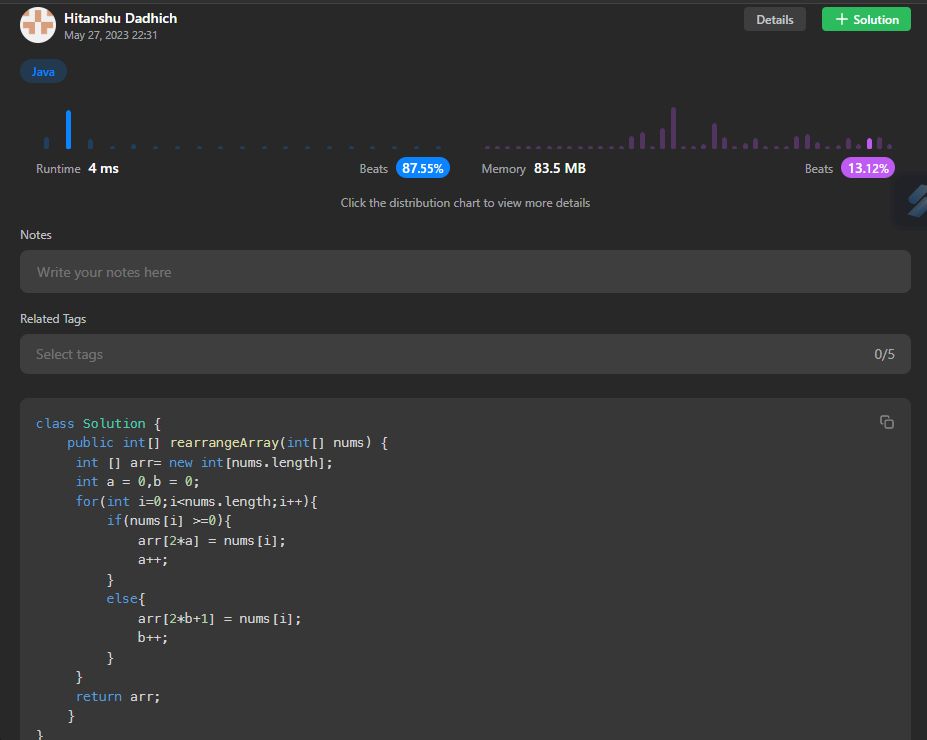 Hitanshu Dadhich on LinkedIn: #100daysofcodechallenge #leetcode2023 # ... Hitanshu Dadhich on LinkedIn: #100daysofcodechallenge #leetcode2023 # ...