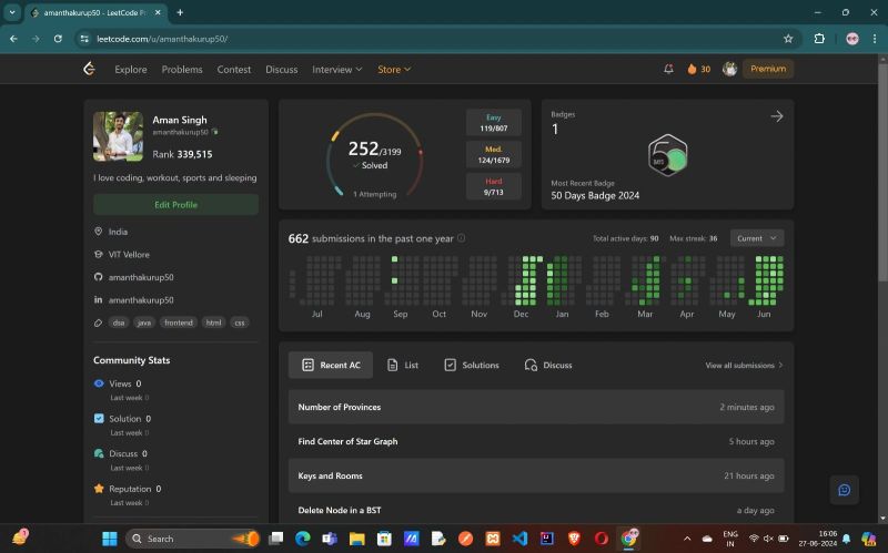 Aman Singh on LinkedIn: #leetcode #dsa #codingskills # ... Aman Singh on LinkedIn: #leetcode #dsa #codingskills # ...