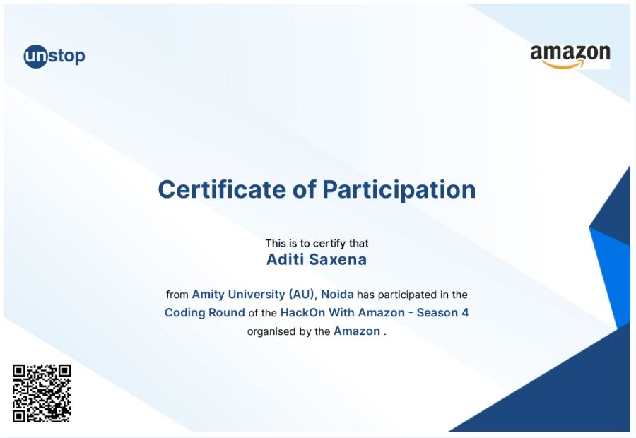 Aditi Saxena on LinkedIn: #amazonhackon #coding #learning #growth # ... Aditi Saxena on LinkedIn: #amazonhackon #coding #learning #growth # ...