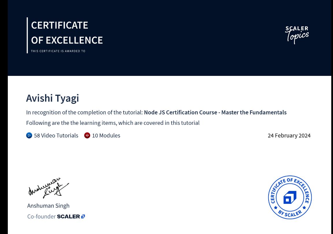 Avishi Tyagi on LinkedIn: #30daysofnodejs #scalerdiscordcommunity Avishi Tyagi on LinkedIn: #30daysofnodejs #scalerdiscordcommunity