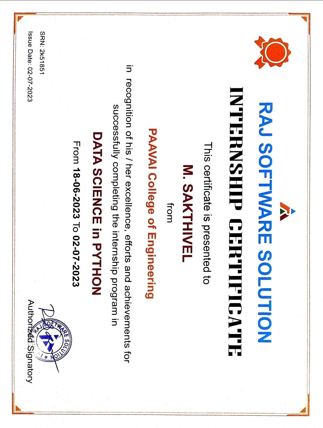 Sakthivel M on LinkedIn: #datascience #python #internshipcertificate # ... Sakthivel M on LinkedIn: #datascience #python #internshipcertificate # ...