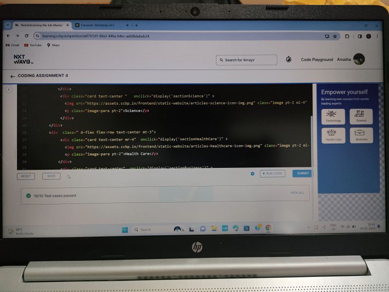 Anusha Arra on LinkedIn: #day7 #ccbp #nxtwave #30dayscodingchallenge Anusha Arra on LinkedIn: #day7 #ccbp #nxtwave #30dayscodingchallenge
