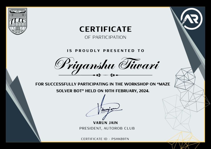 Priyanshu Tiwari on LinkedIn: I recently participated in the MAZE ... Priyanshu Tiwari on LinkedIn: I recently participated in the MAZE ...