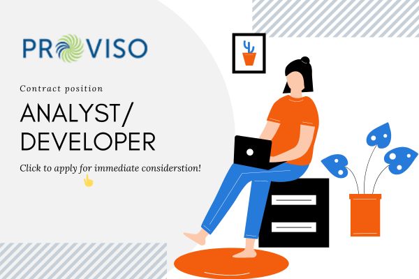 ProViso Consulting on LinkedIn: Analyst/Developer – Python ProViso Consulting on LinkedIn: Analyst/Developer – Python