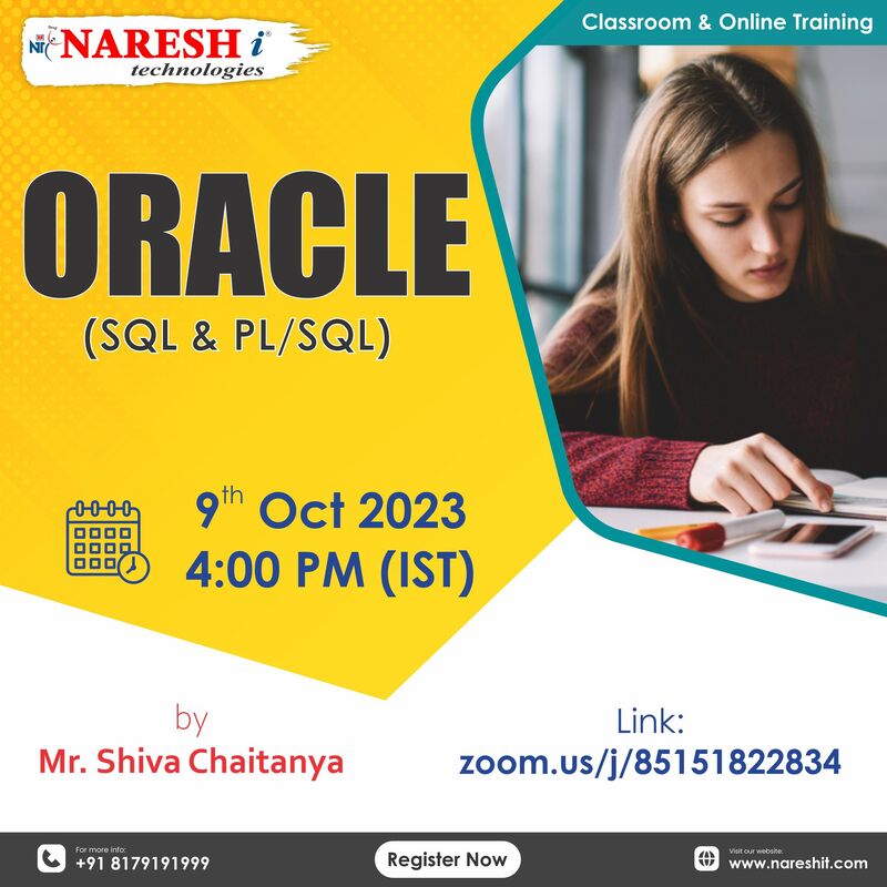 NareshIT on LinkedIn: #oracle #sql #plsql #course #education #software ... NareshIT on LinkedIn: #oracle #sql #plsql #course #education #software ...