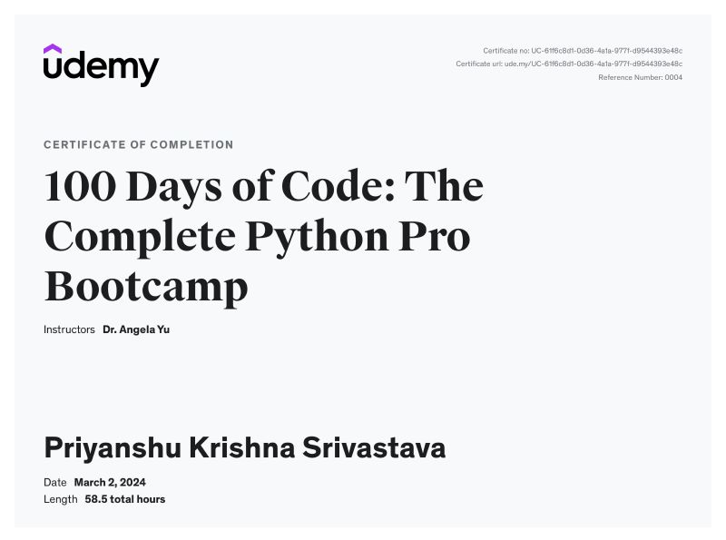 Priyanshu Krishna Srivastava on LinkedIn: #python #coding #programming ... Priyanshu Krishna Srivastava on LinkedIn: #python #coding #programming ...