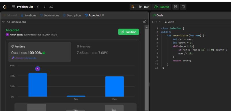 Aryan Yadav on LinkedIn: 🚀 Day 48 of 50: LeetCode Challenge - Count the ... Aryan Yadav on LinkedIn: 🚀 Day 48 of 50: LeetCode Challenge - Count the ...