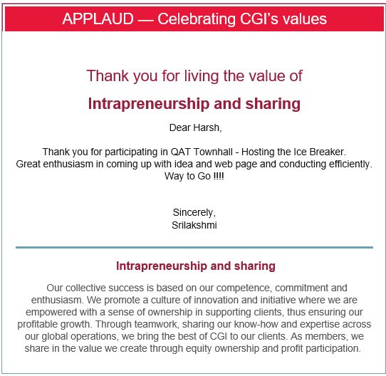 Harsh Kumar Jha on LinkedIn: #cgiforgood Harsh Kumar Jha on LinkedIn: #cgiforgood