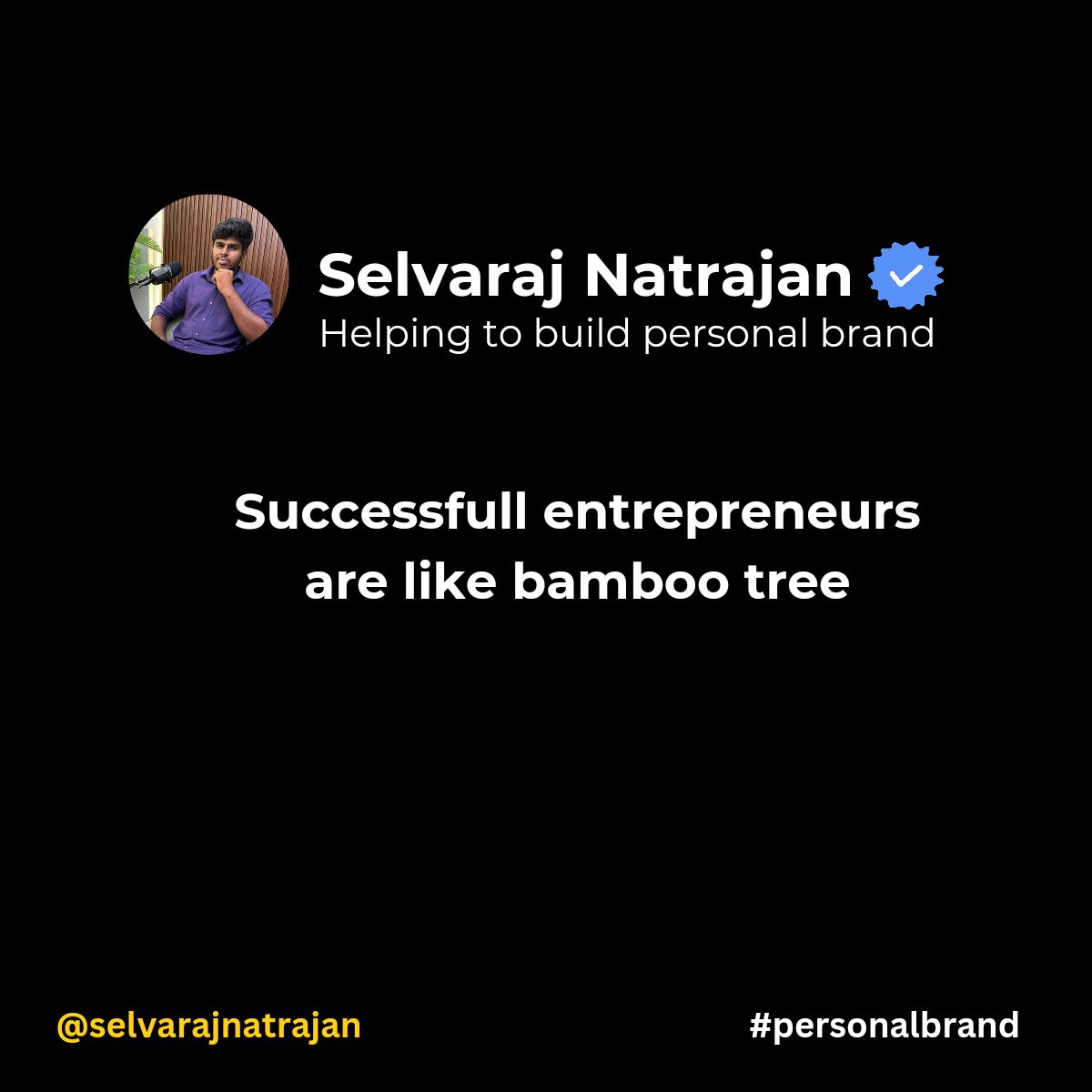Selvaraj Natrajan on LinkedIn: #entrepreneur #bambootree # ... Selvaraj Natrajan on LinkedIn: #entrepreneur #bambootree # ...