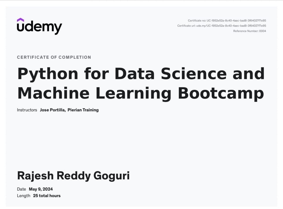 RAJESH REDDY GOGURI on LinkedIn: #python #datascience #machinelearning ... RAJESH REDDY GOGURI on LinkedIn: #python #datascience #machinelearning ...