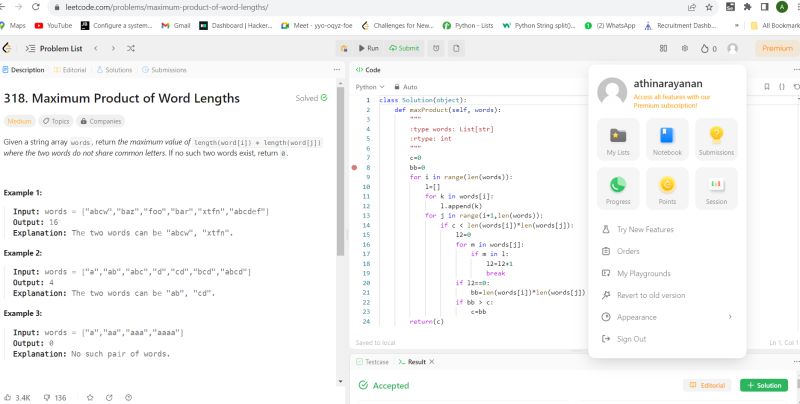 Athi narayanan on LinkedIn: #leetcode #python Athi narayanan on LinkedIn: #leetcode #python