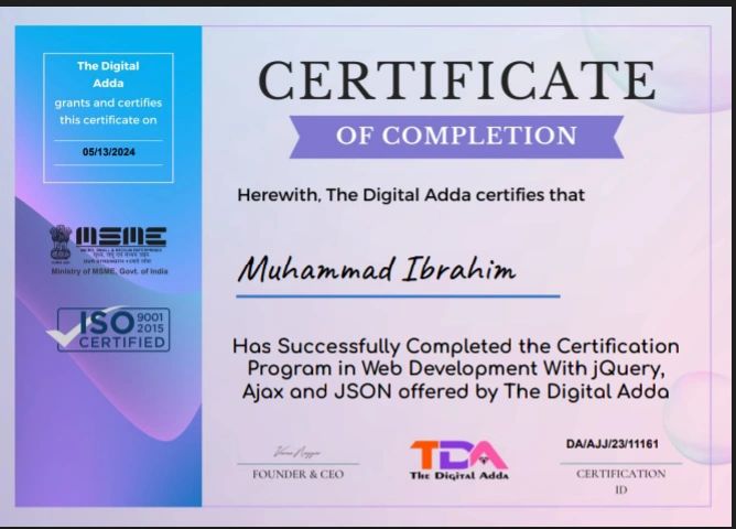 Muhammad Ibrahim on LinkedIn: #webdevelopment #jquery #ajax #json # ... Muhammad Ibrahim on LinkedIn: #webdevelopment #jquery #ajax #json # ...