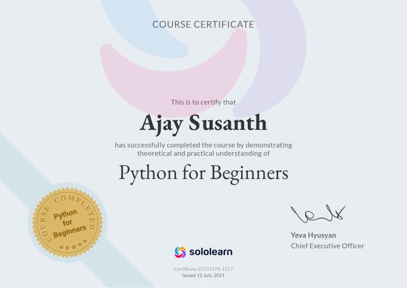 Ajay Susanth on LinkedIn: #python #beginnerprogrammer #codingeducation Ajay Susanth on LinkedIn: #python #beginnerprogrammer #codingeducation