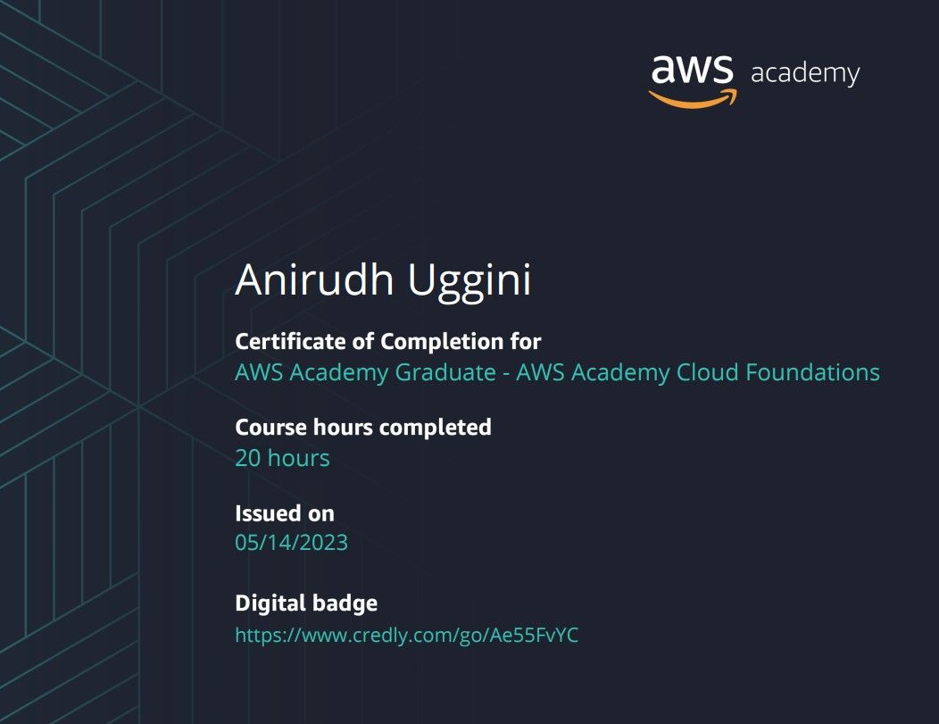 Anirudh Uggini on LinkedIn: #aws #cloudcomputing #foundations #aws # ... Anirudh Uggini on LinkedIn: #aws #cloudcomputing #foundations #aws # ...