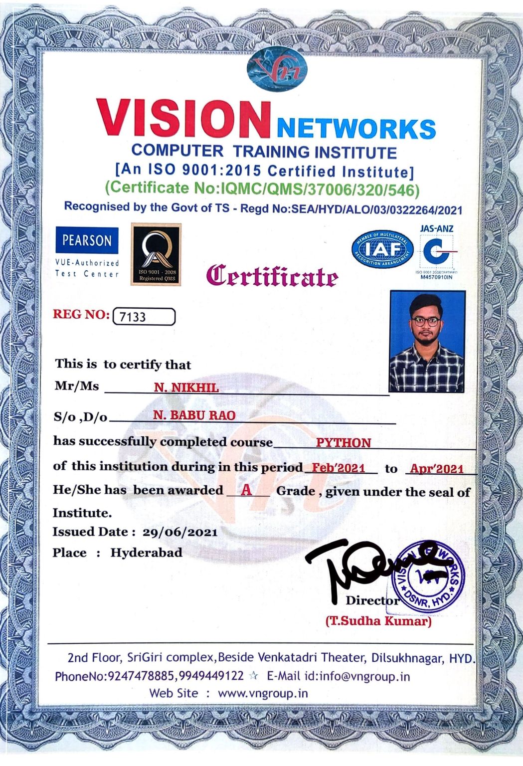 Nikhil Nellutla on LinkedIn: #python #training #certification #learning Nikhil Nellutla on LinkedIn: #python #training #certification #learning