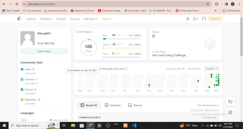 Ritu Raj on LinkedIn: #leetcode #coding #programming #c #achievement # ... Ritu Raj on LinkedIn: #leetcode #coding #programming #c #achievement # ...