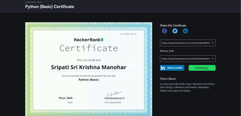 Manohar Sripati on LinkedIn: #python #python3 #programing # ... Manohar Sripati on LinkedIn: #python #python3 #programing # ...