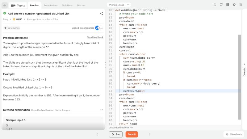 Veenayak Sirohi on LinkedIn: #python #linkedlists #codesnippet # ... Veenayak Sirohi on LinkedIn: #python #linkedlists #codesnippet # ...