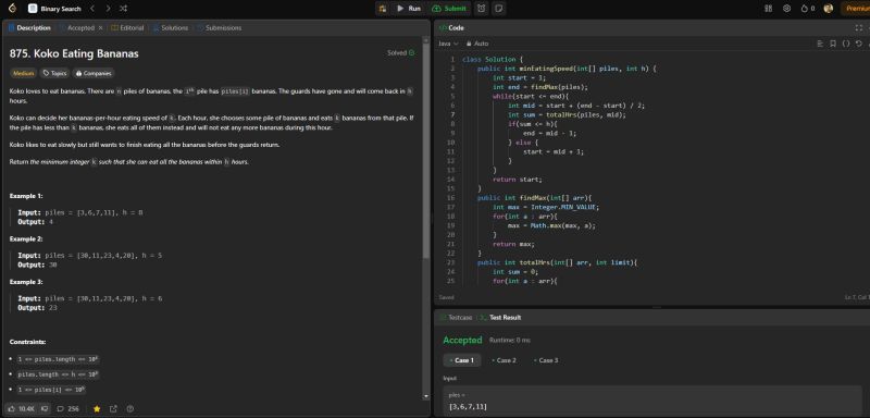 Dev Prasad on LinkedIn: #binarysearch #leetcode #dsa Dev Prasad on LinkedIn: #binarysearch #leetcode #dsa